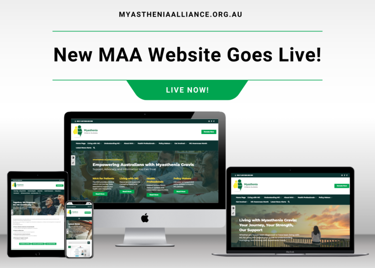 New MAA Website Goes Live! - Myasthenia Alliance Australia
